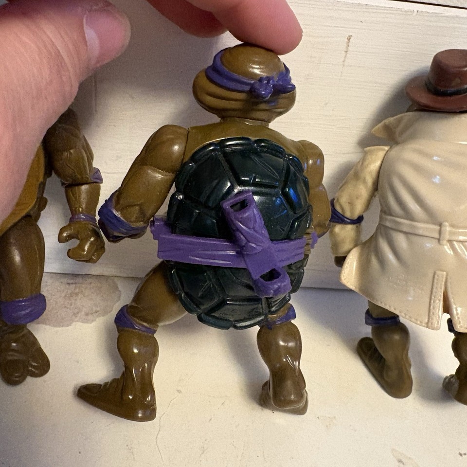 Lot of 4 Vintage Teenage Mutant Ninja Turtles Figures 1988-1991 No ...