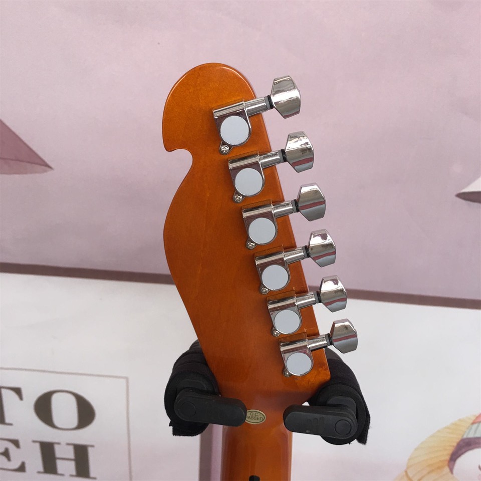 Factory HS-1 Prince Mad Cat TL Electric Guitar Amber Yellow Flamed ...