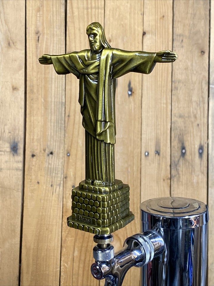 Jesus Beer Tap Handle Keg Metal Christ The Redeemer Statue Brazil | eBay