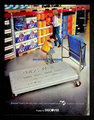 Discover Credit Card Sam's Club 2003 Trade Print Magazine Ad Poster ...