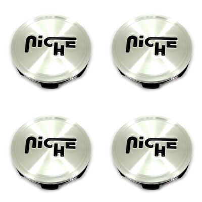 4 Niche /Silver Center Caps 2.95"/2-15/16" for 5/6L M239 Rainier M240 ...