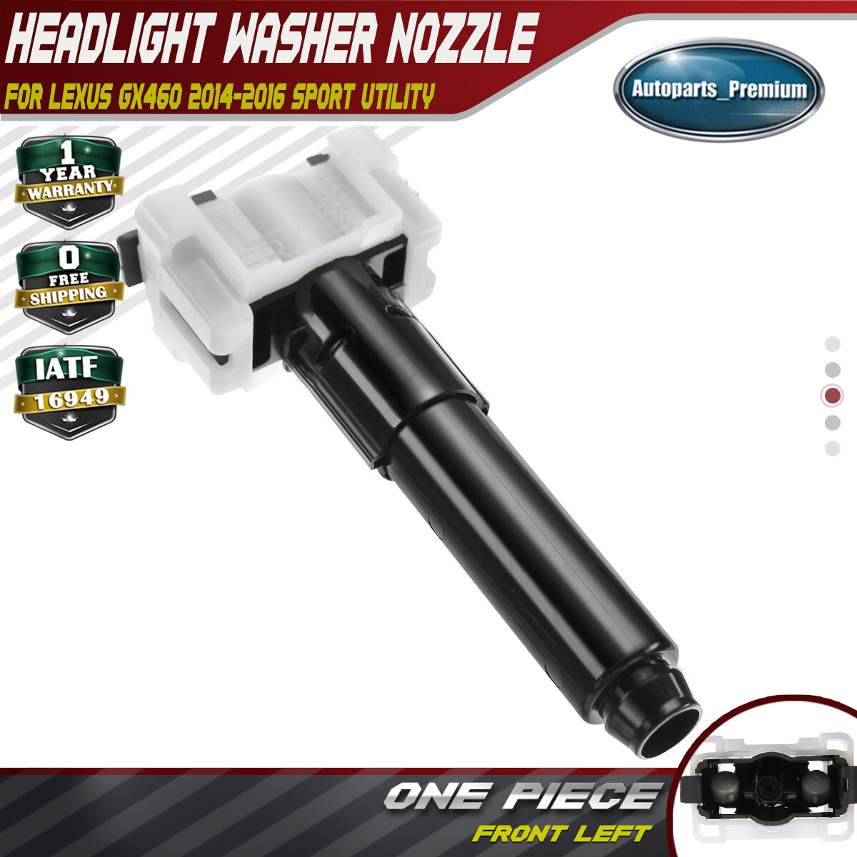 Headlight Washer Nozzle Front Driver for Lexus GX460 2014 2015 2016 ...