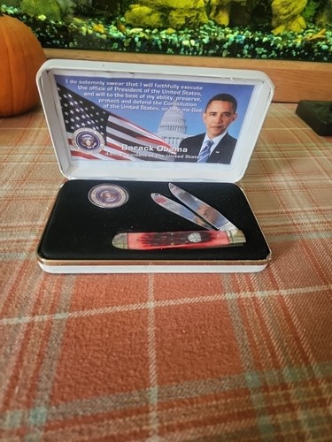 44TH PRESIDENT BARACK OBAMA POCKET KNIFE COLLECTION W/CASE | eBay