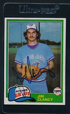 1981 Topps #19 Jim Clancy Blue Jays Signed Auto *10775 | eBay
