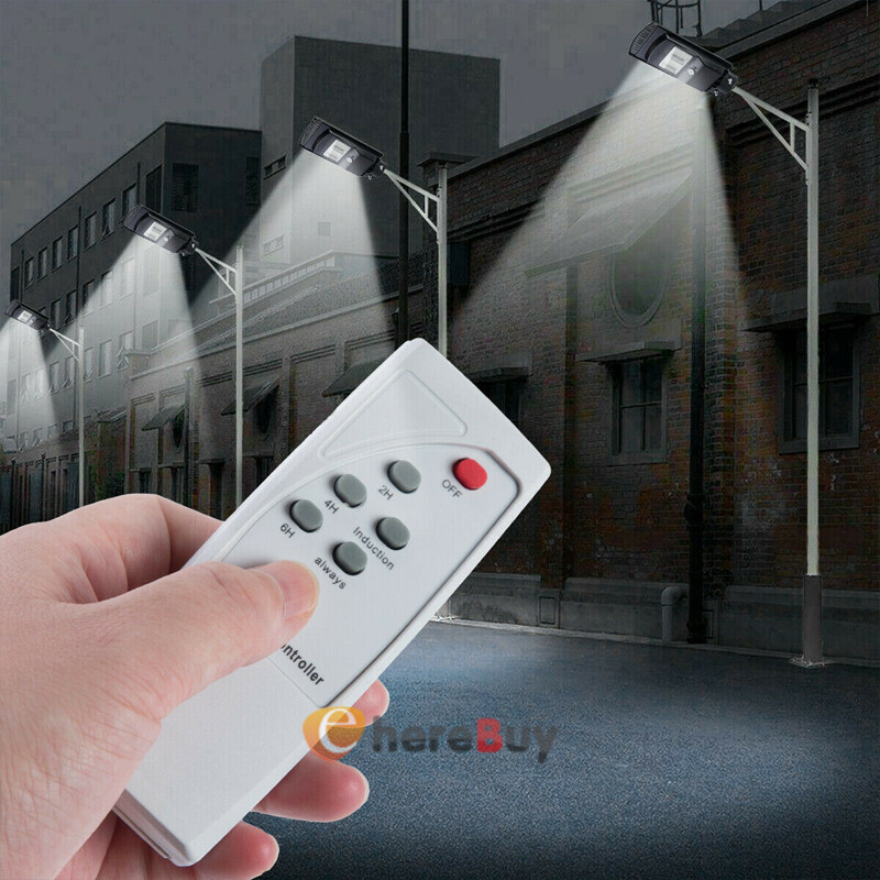 Solar Wall Lights Pathway Motion Sensor 1600W LED Bulb Outdoor Lamps ...