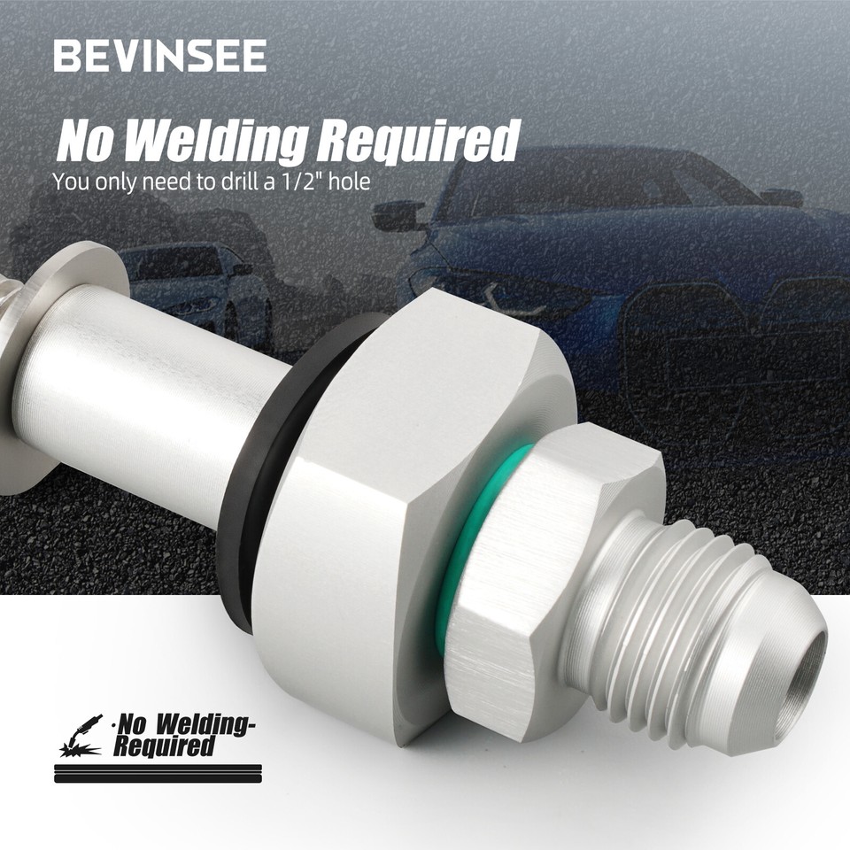 6AN Fuel Tank Return Line Bung Kit No Welding Required CNC-machined ...