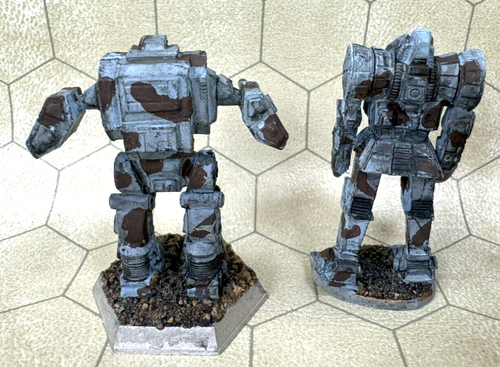 BATTLETECH group of 2 painted lot #1 RAL PARTHA lance OOP minis SUNDER ...