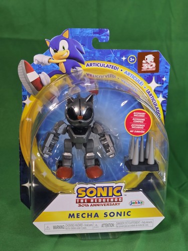 Mecha Sonic Sonic the Hedgehog 30th Anniversary 4 inch Figure with ...