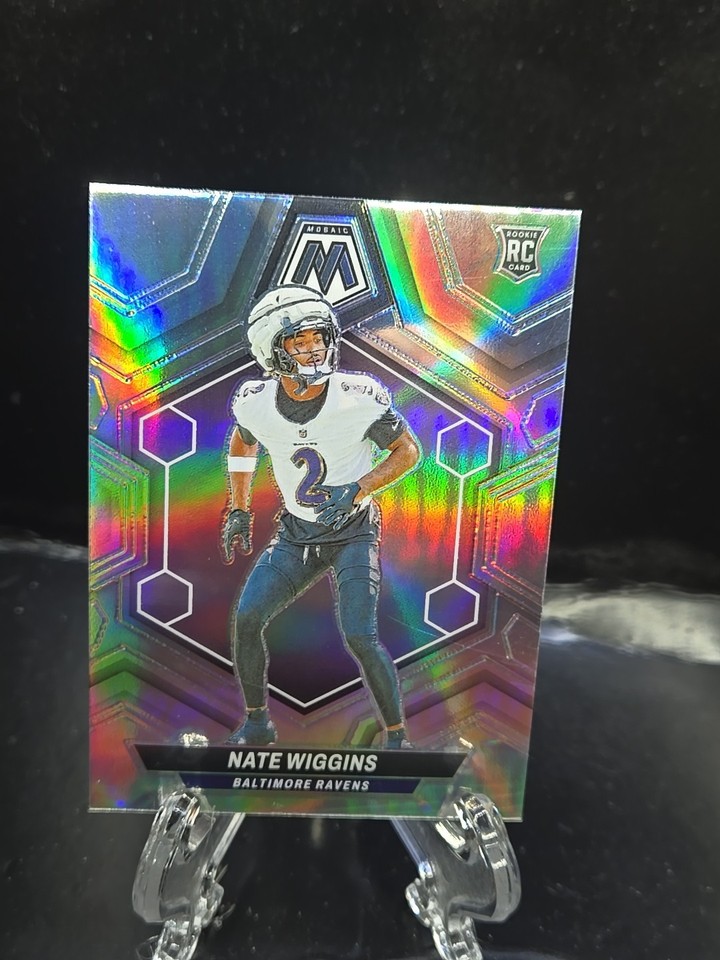 2024 Panini Mosiac #330 Nate Wiggins RC Silver Prizm RAVENS ROOKIE | eBay