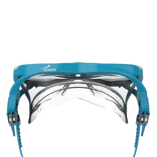 Speedo Jr Kids' Mask Snorkel and Fin Set - Turquoise/Gray L/XL | eBay
