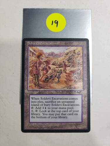 MTG: Alliances: Soldevi Excavations: Lightly Played/Near Mint Condition ...