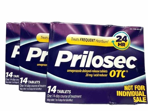 prilosec 20mg otc omeprazole 42 total tablets exp 12/2024scuffed box | eBay