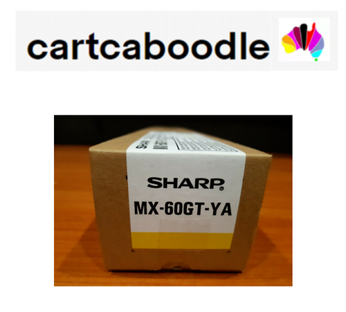 Sharp MX60 MX-60GT-YA Genuine YELLOW Toner Cartridge - for MX60GT ...
