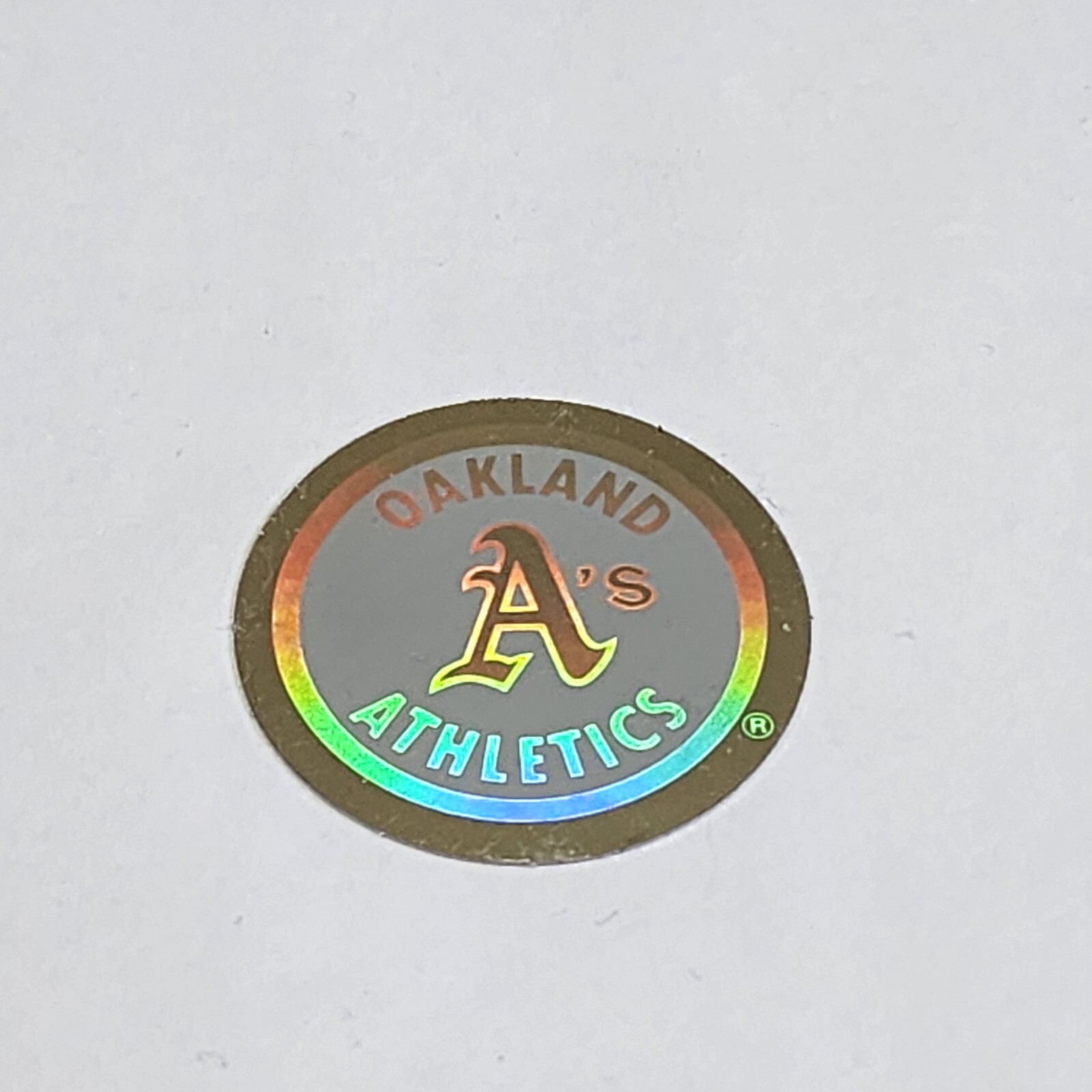 Oakland Athletics Upper Deck 1991 MLB Vintage Team Logo Holographic ...