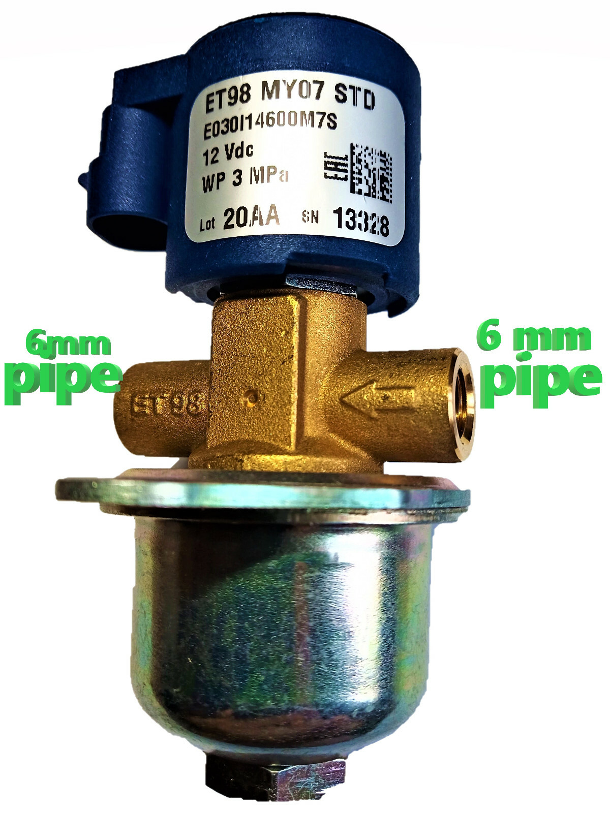 MTM BRC ET98 MY07 MAX SOLENOID SHUT OFF VALVE GAS 6 mm LPG AUTOGAS | eBay