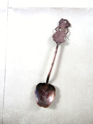 Antique Miniature Copper Spoon Rare Dancing Devil Marked Indonesia 4.25 ...