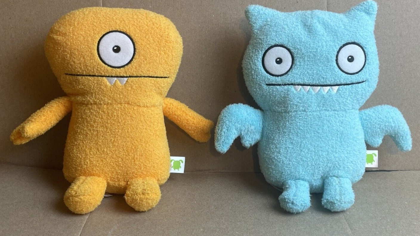 Ugly Dolls Plush Lot Tray & Wage (Babo) Hasbro 2019 Movie Stuffed Toys ...