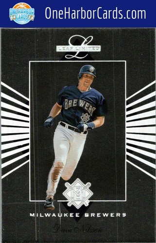 1994 Leaf Limited Milwaukee Brewers #46 Dave Nilsson | eBay