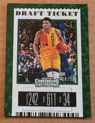 2019 Contenders Draft Picks Draft Hyper Ticket #17 Giannis ...