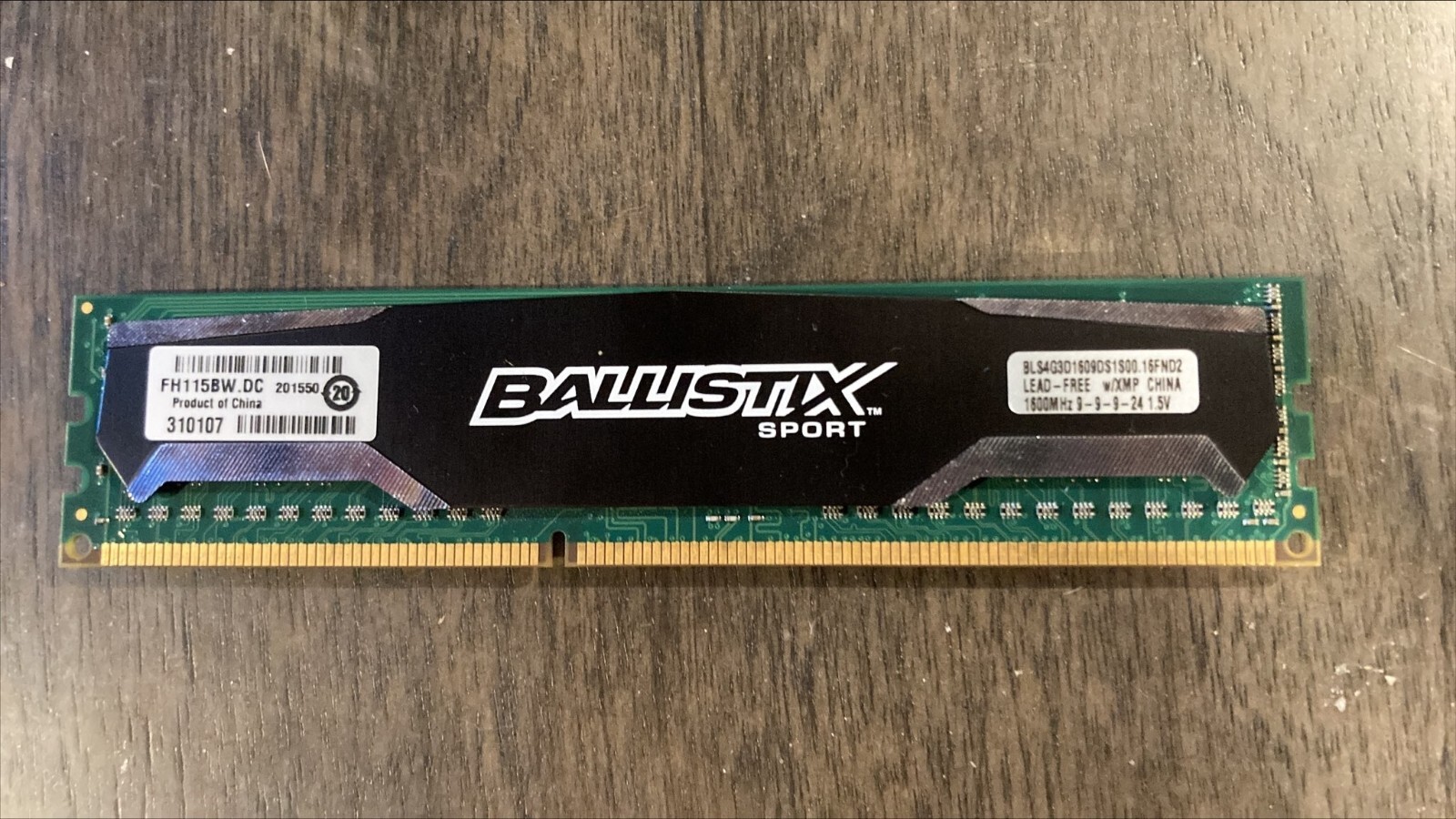 Crucial 4 GB UDIMM 1600 MHz PC3-12800 DDR3 SDRAM Memory ...