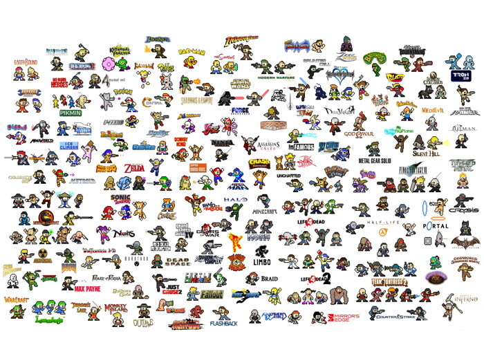Nintendo Characters Pixel