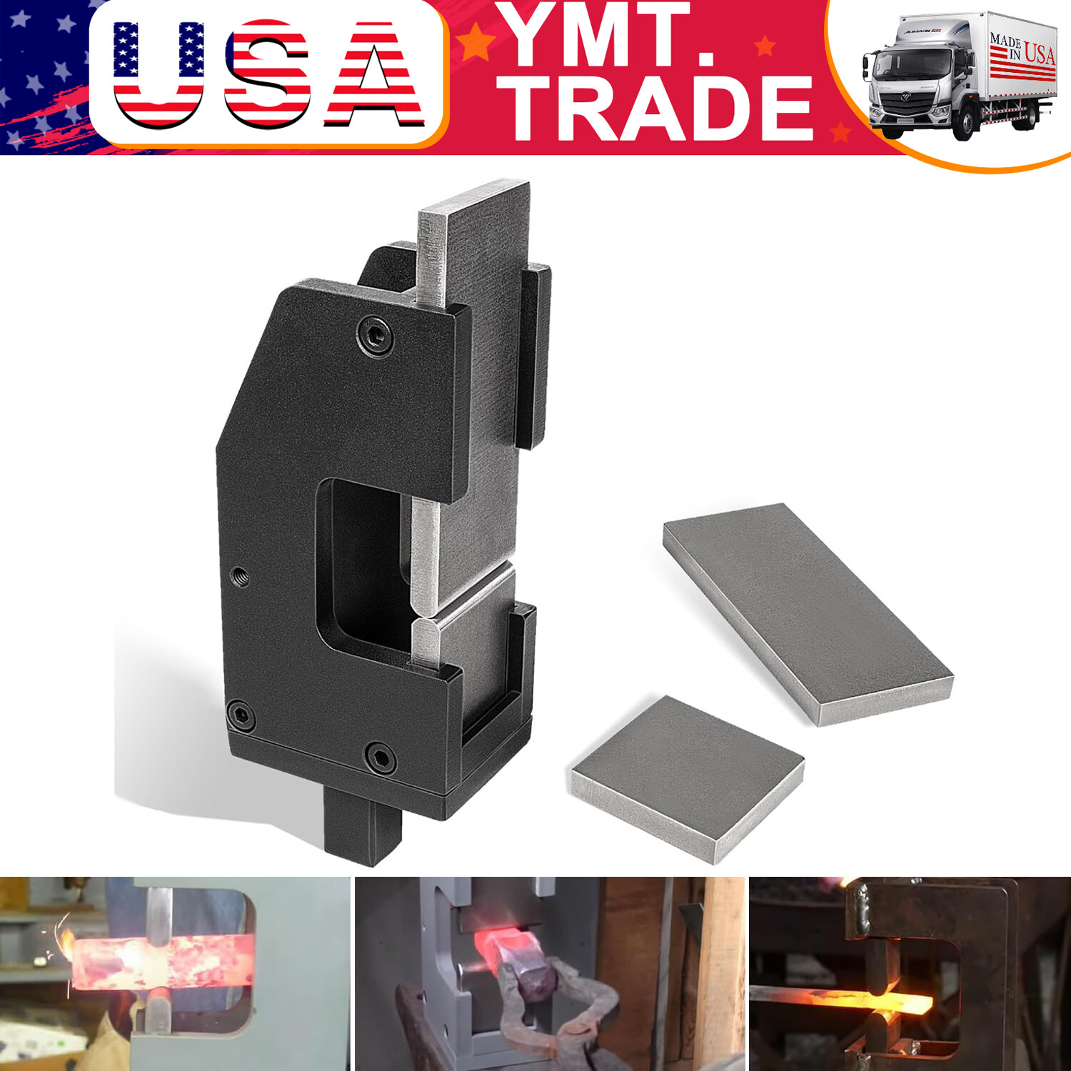 5PCS Blacksmith G2 Guillotine Tool Slash Fullering Tool for Blacksmith ...