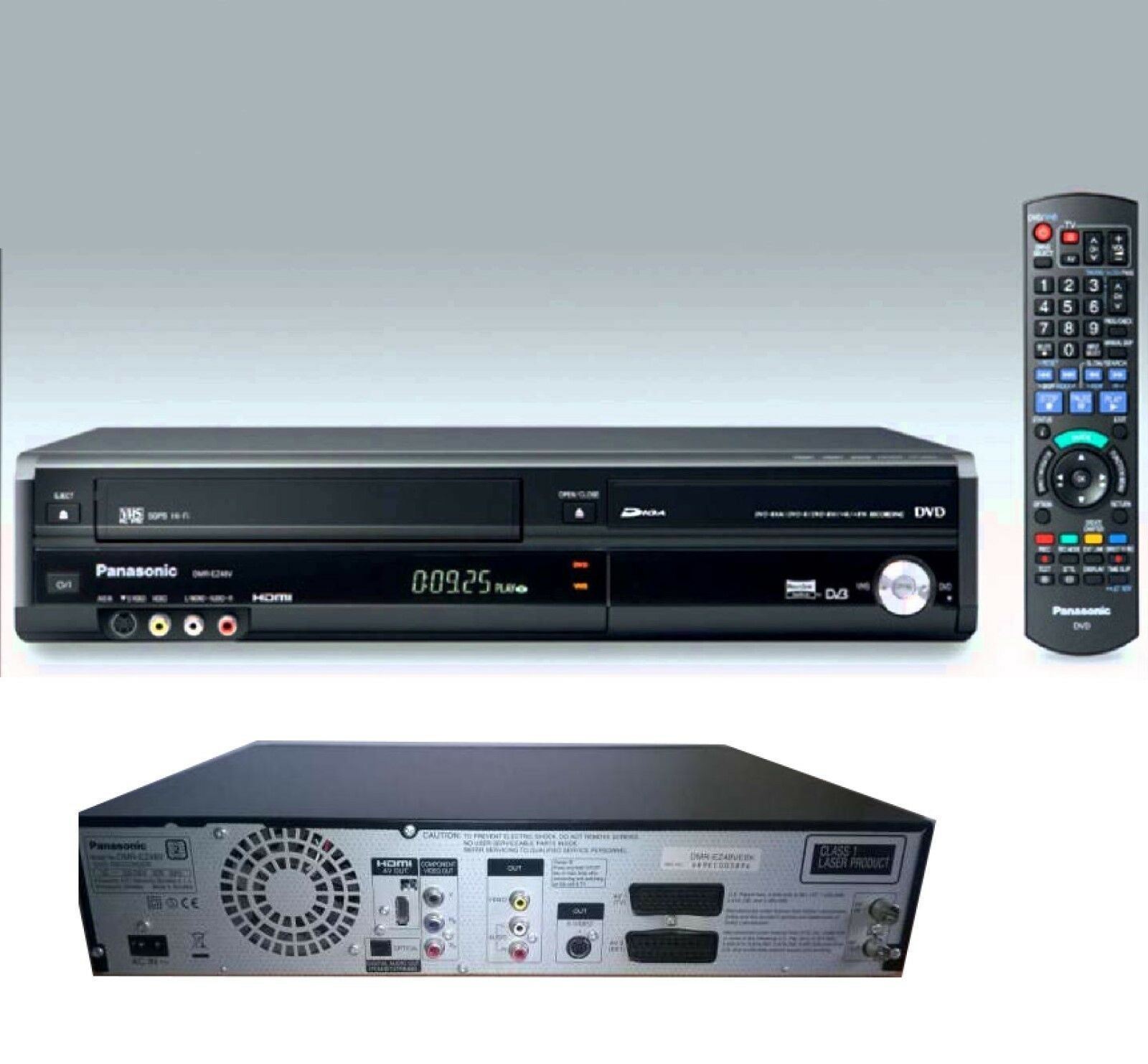 Panasonic DMR-EZ48V DVD/VCR Recorder PVR HDMI VHS Combi FREE HDMI 1YEAR ...
