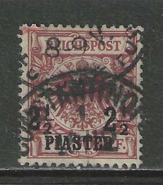 Germany 1889 offices in TURKEY 2½ Piaster issued used CONSTANTINOPEL ...
