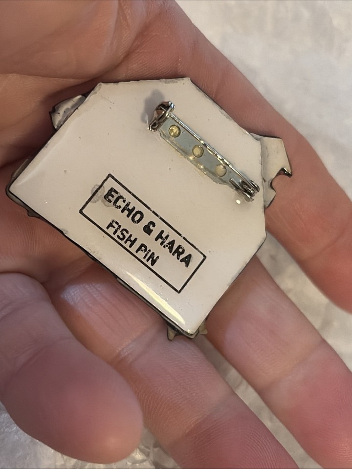 New Handcrafted Echo & Hara Fish Pin-Lighthouse-Angelfish Swimming ...