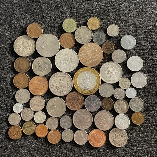 Old Foreign World Coin Lot With Silver See Pics 52 Coins! | eBay