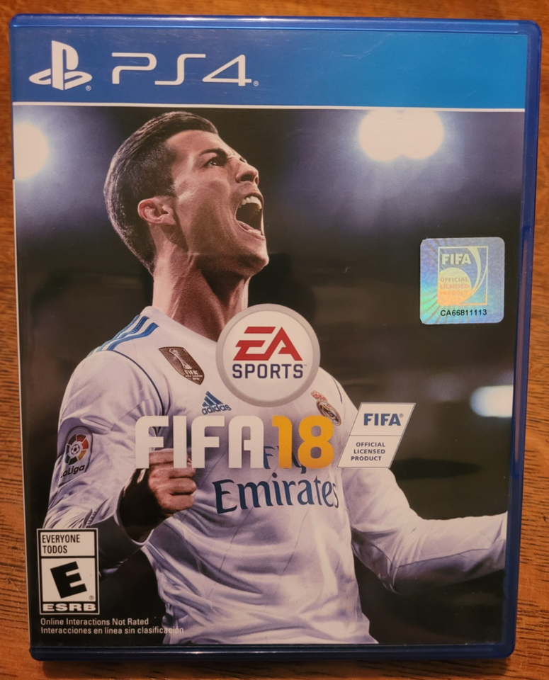 FIFA 18 Sony PlayStation 4 COMPLETE Soccer Game Sports CIB Cristiano ...