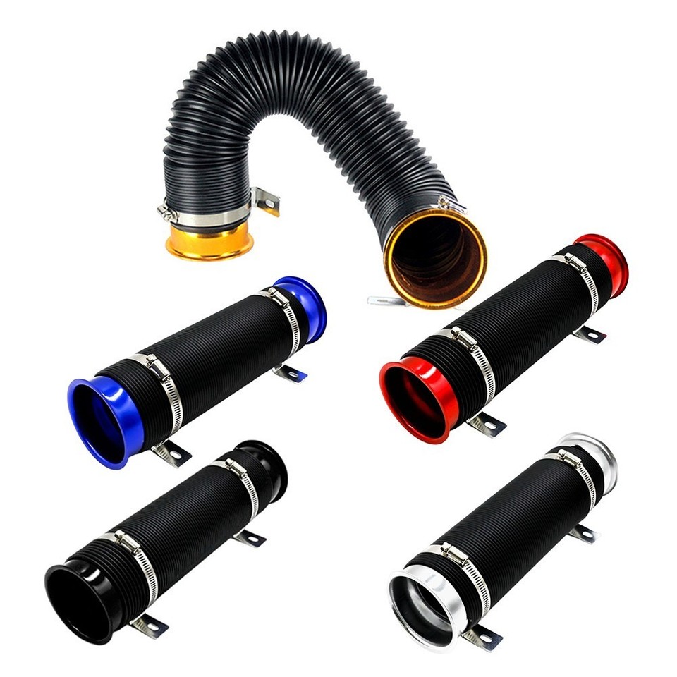 76mm Telescopic Tube for Car Intake Exhaust Tail Flow Easy DIY Upgrade ...