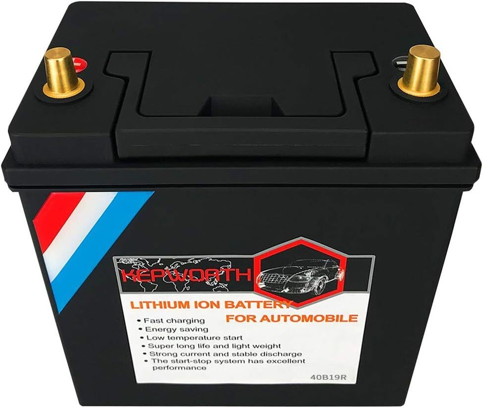 40B19R 12V 20Ah 680CCA Automobile Lithium Battery LiFePO4 BMS Replace ...