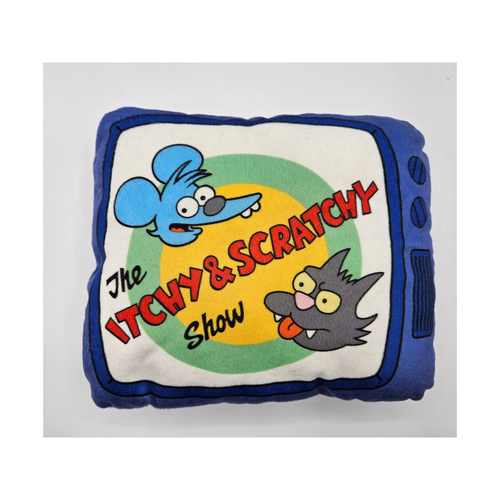 Itchy and Scratchy Show Pillow Plush The Simpsons 2018 Universal ...