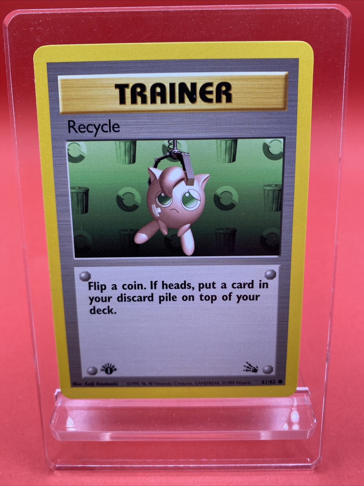 Recycle common unlimited 1st edition 61/62 Fossil set NM Pokemon card ...