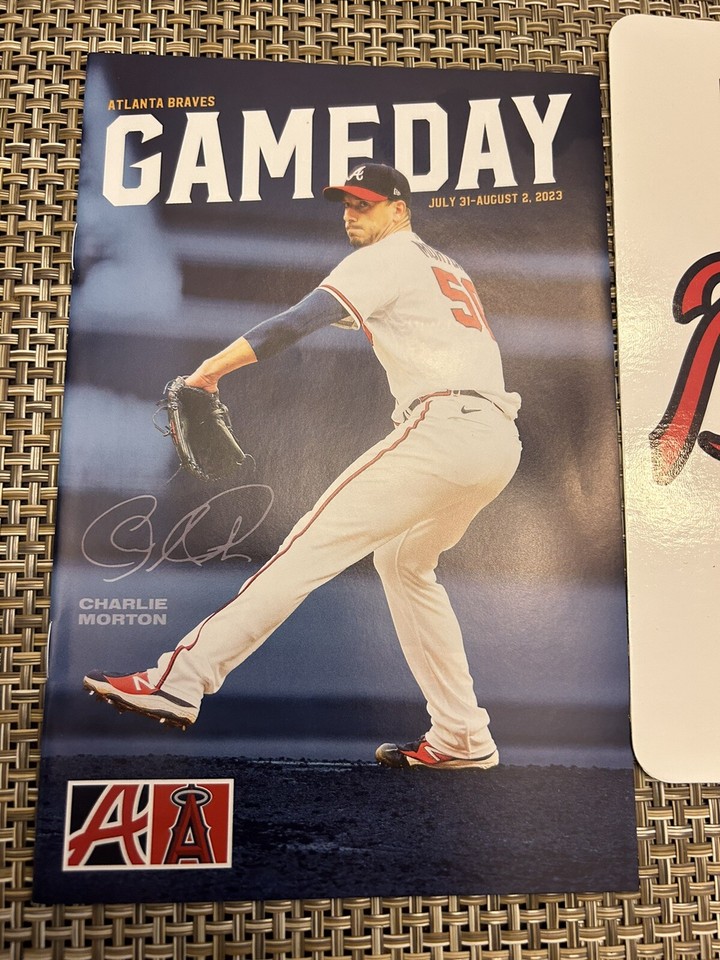 Atlanta Braves I’m A Braves Fan Sign & Gameday Program 2023 SGA 8/1/23 ...