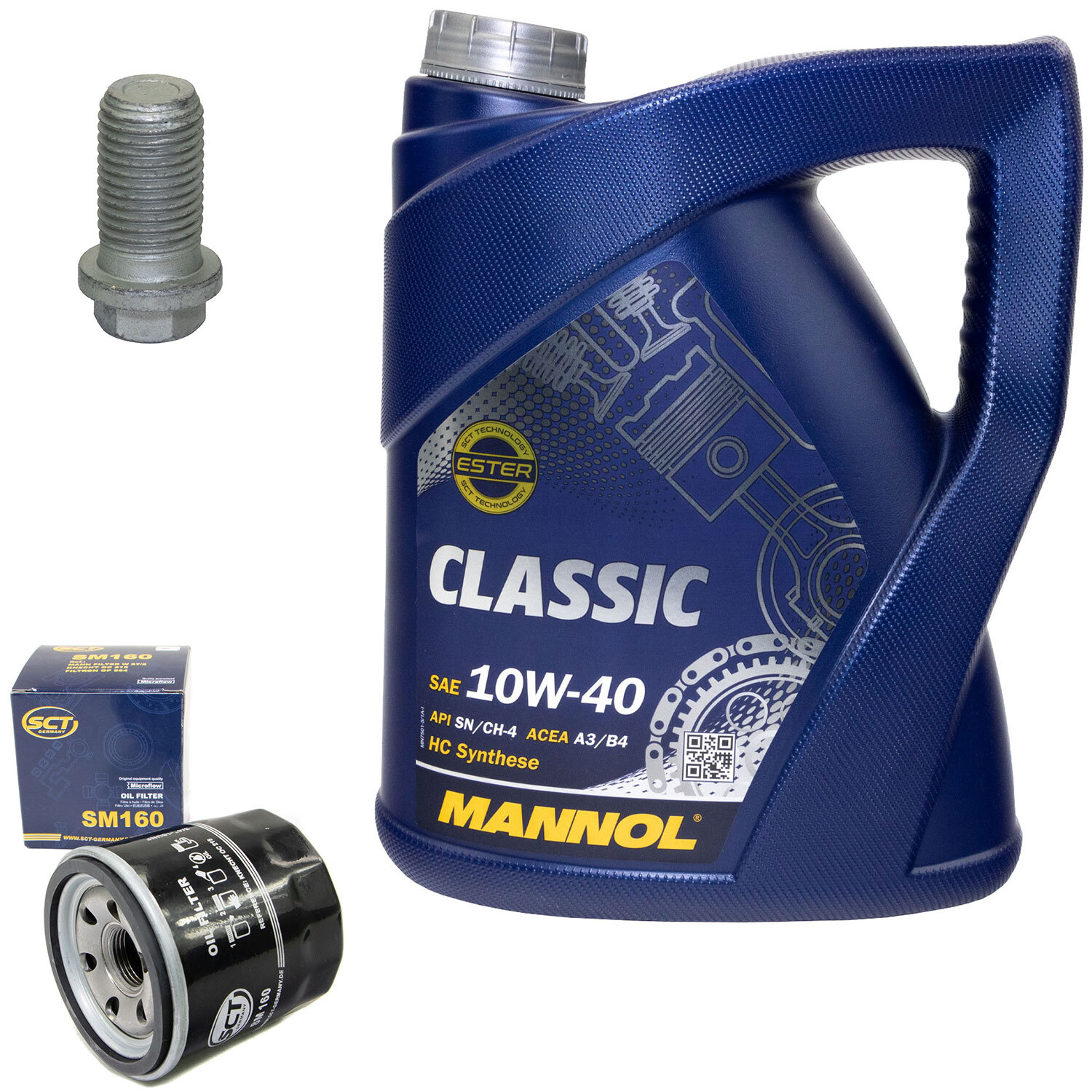 Huile Filtre à SM160 10W40 5 Litre + Bouchon de Vidange pour Suzuki ...