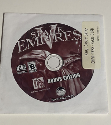 Space Empires V Bonus Edition 2006 CD-ROM Disc Only Strategy First Inc. | eBay
