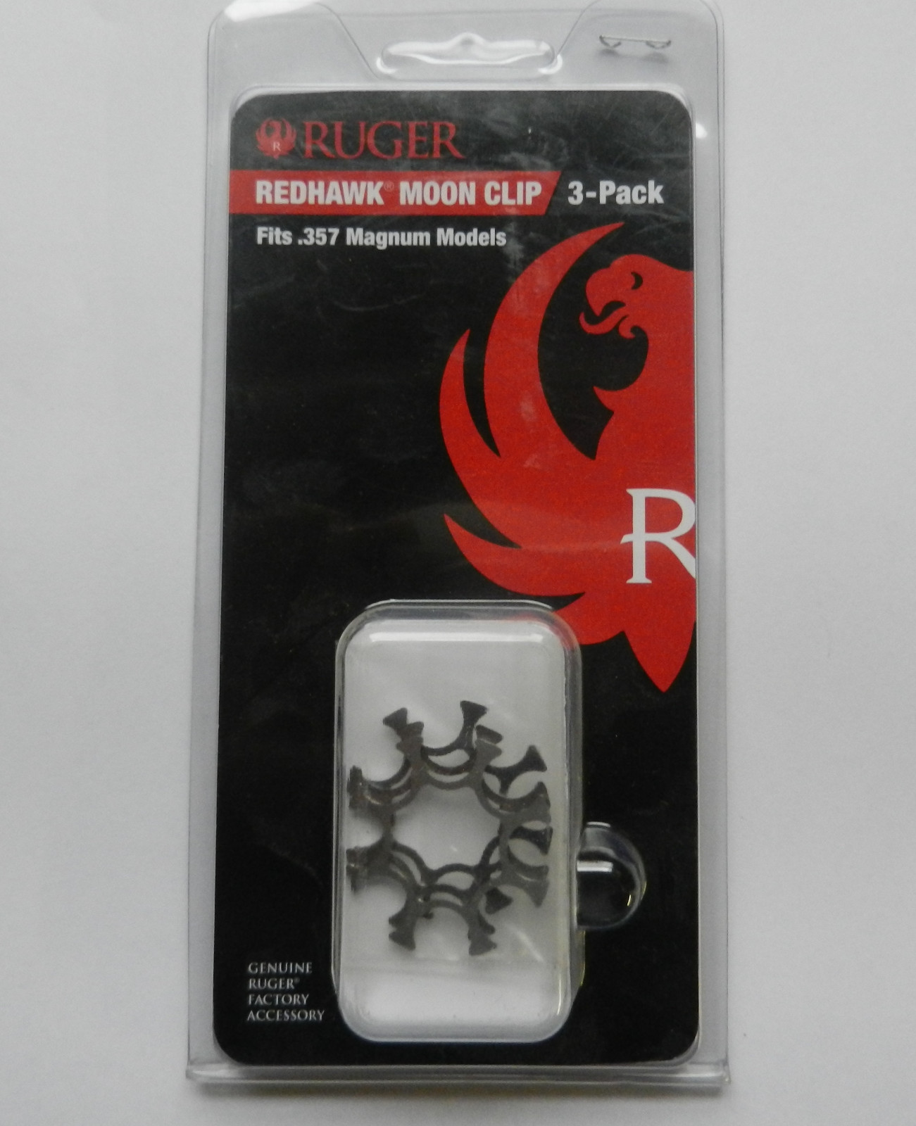 Ruger Moon Clips; For Redhawk 357 Revolver; 1 Packs of 3 Clips; 90634 ...