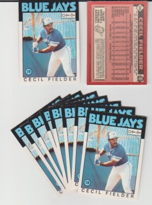 Cecil Fielder RC rookie card, 1986 O-Pee-Chee #386, Toronto Blue Jays ...