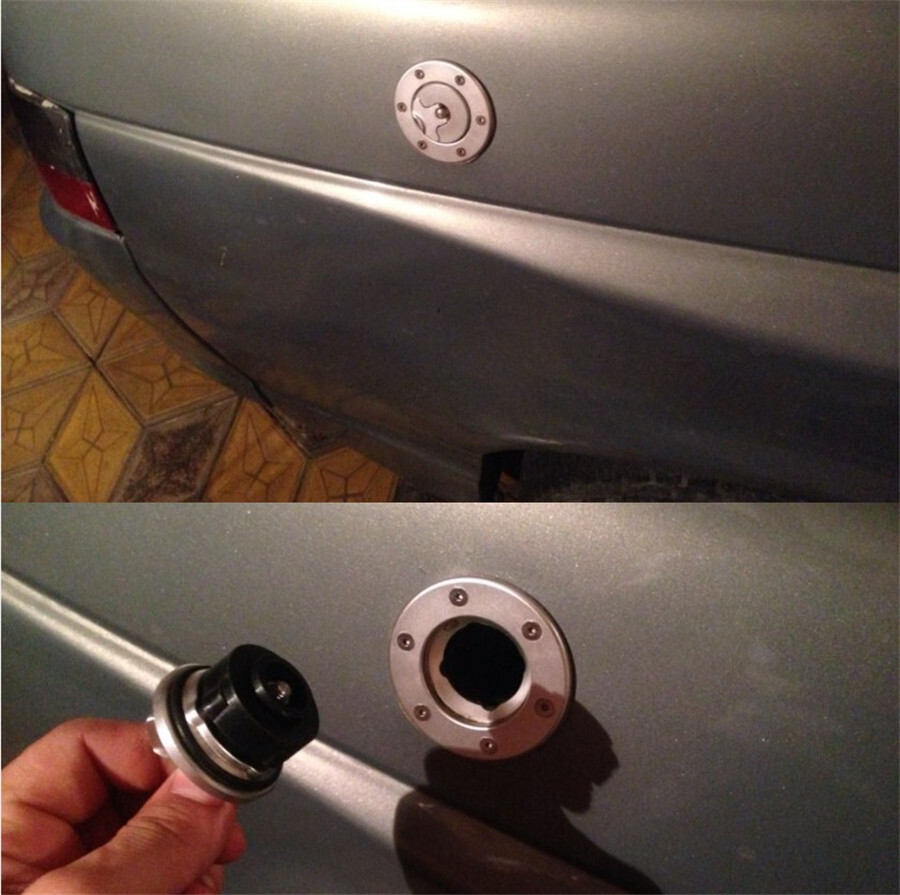 Universal Billet Aircraft Style Fuel Cell Gas Cap With 6 Hole Anodized ...