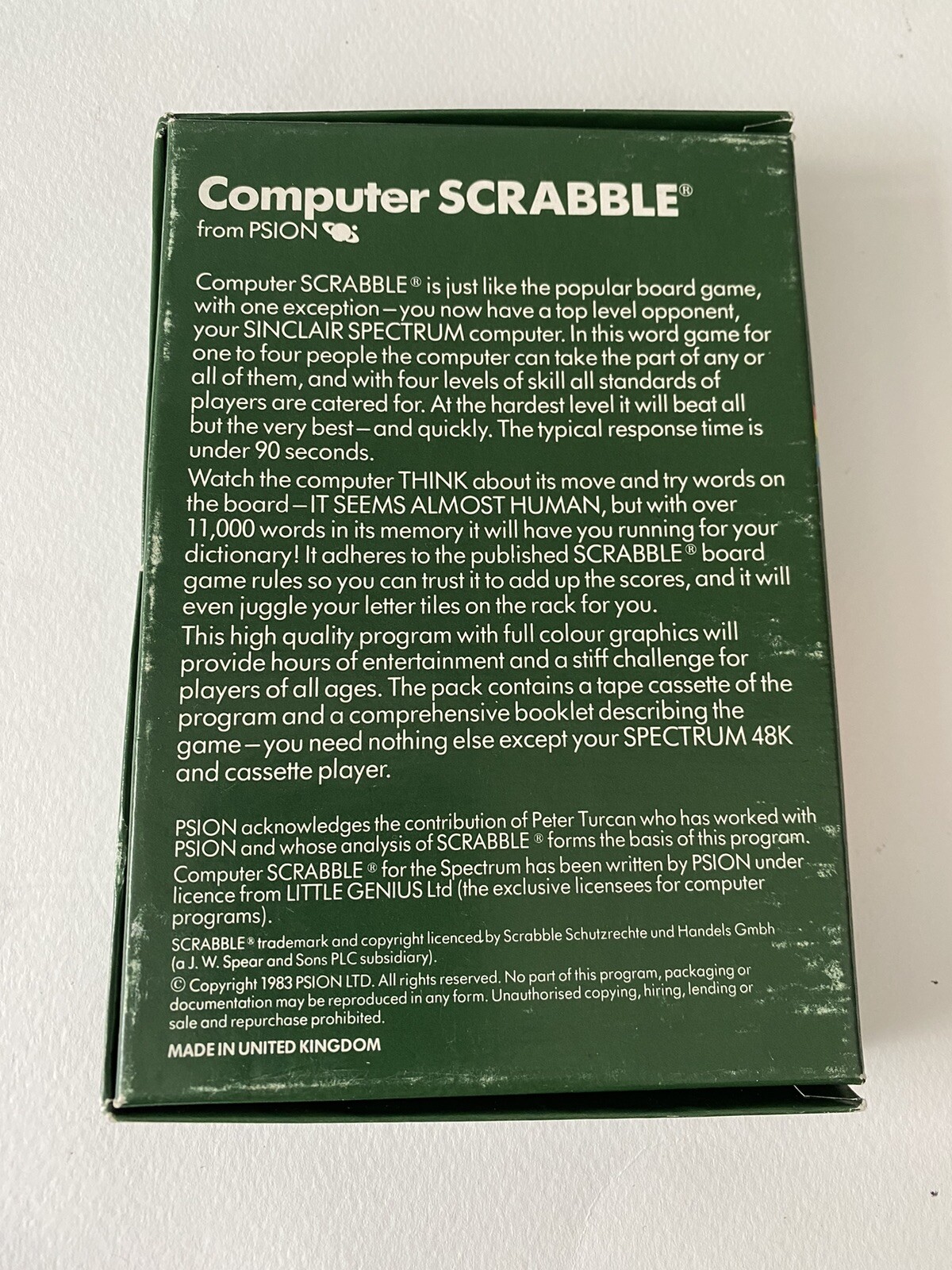 Sinclair ZX Spectrum x 3 Make A Chip, Scrabble, Survival Cassette Boxed ...