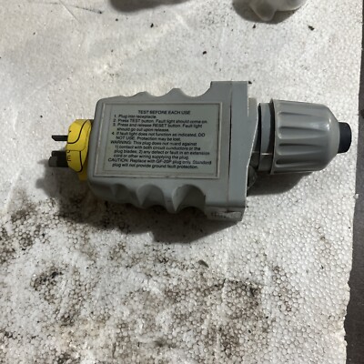 Pass Seymour GFCI PLUG Extension CORD ADAPTOR GROUND FAULT INTERRUPTER ...