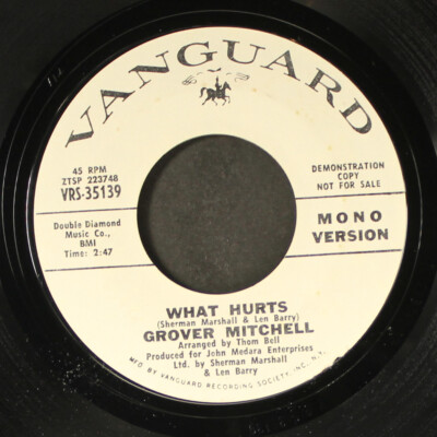 GROVER MITCHELL: what hurts / mono VANGUARD 7" Single 45 RPM | eBay