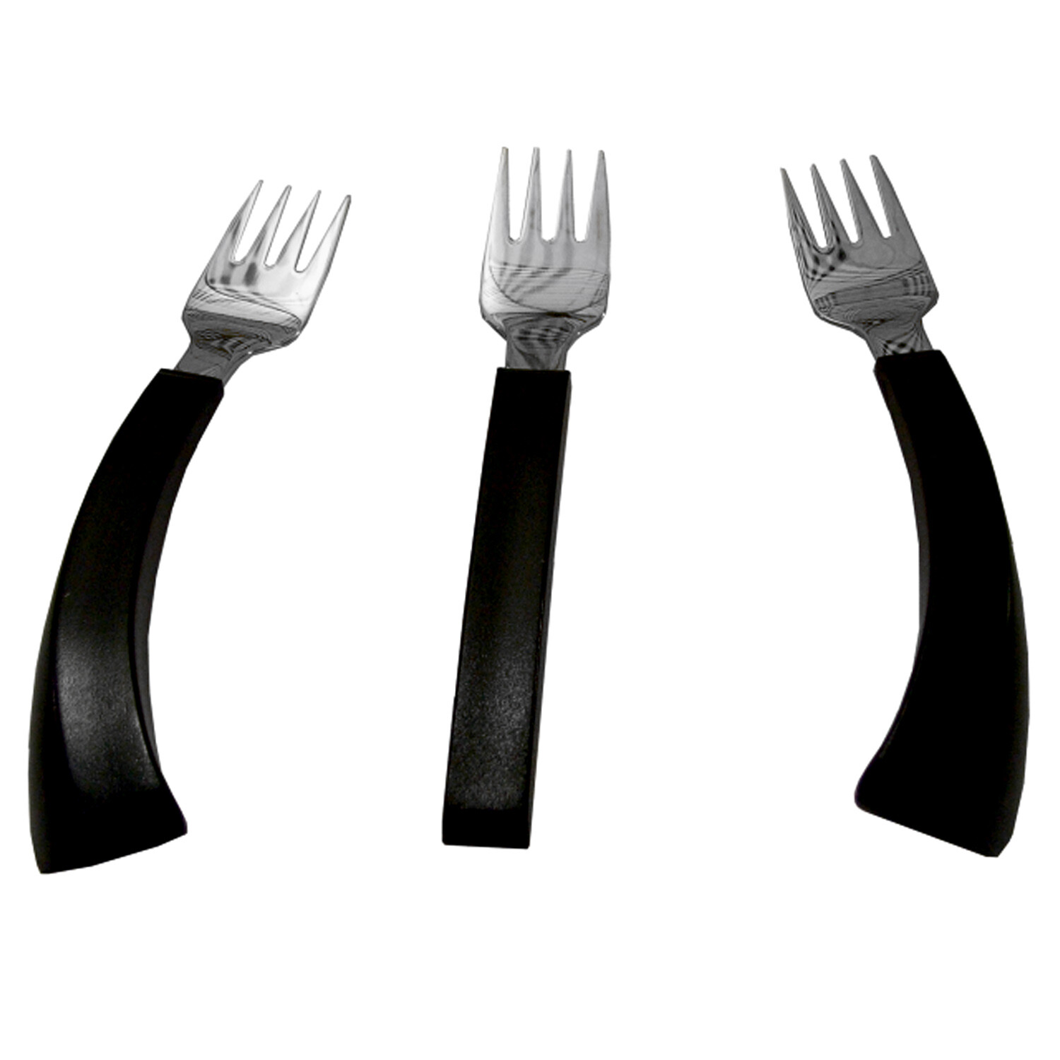 Fork with Ergonomically Contoured Handle - Dining Eating Food Stainless ...