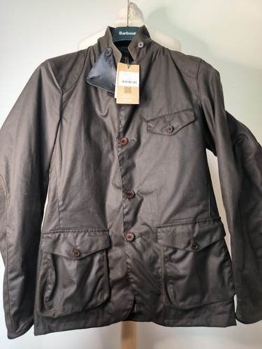 Barbour Beacon Sports Wax Jacket Small Mens Olive Green 007 James Bond ...