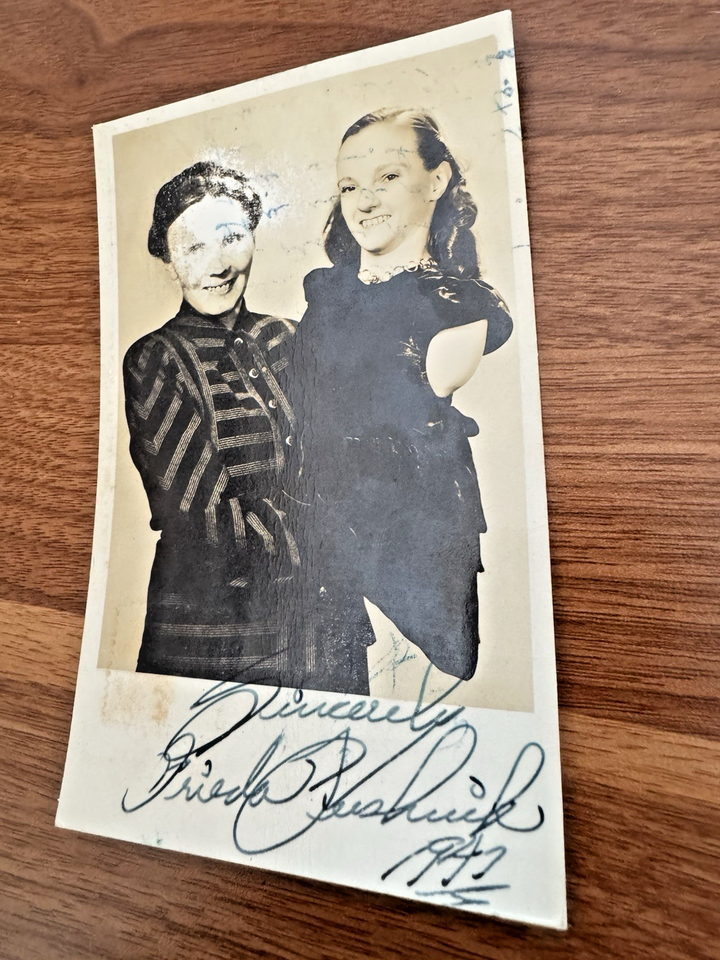 1947 Postcard of Frieda Pushnik — Signed — Rare Sideshow / Vaudeville ...