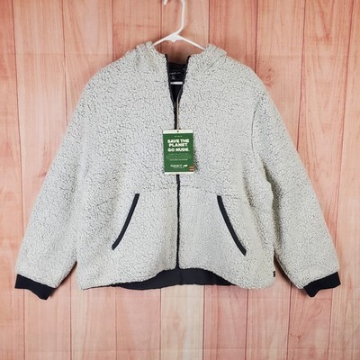 Toad & Co Telluride Sherpa Reversible Jacket Womens Sz Large Full Zip ...