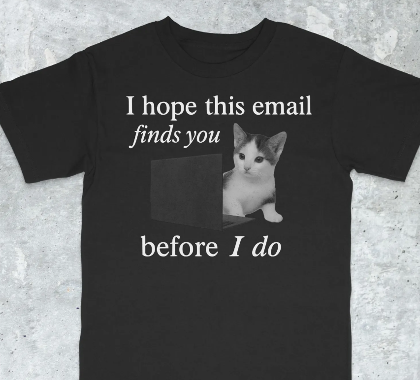 Funny Cat Meme Shirt - Brain Rot, Ironic Funny Meme T-Shirt, Full Size ...