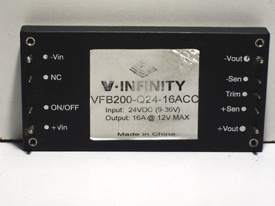 V INFINITY VFB200-Q24-16ACC 16A @ 12V DC-DC CONVERTER TESTED! | eBay